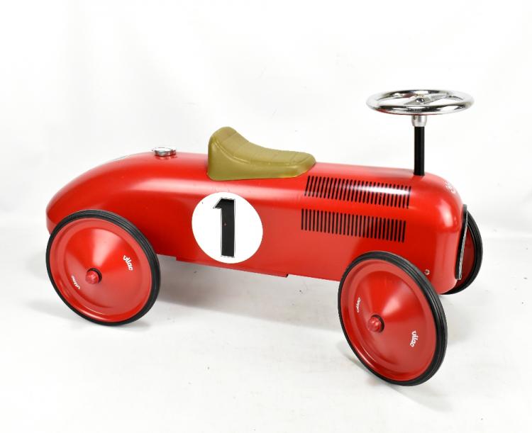 VILAC; a child's sit-on model race car - auctions & price archive