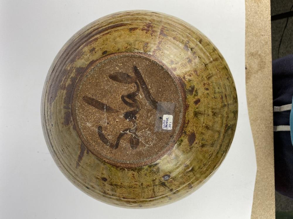 SAAD SHAKIR (1935-2005); a large stoneware jar, painted signature ...