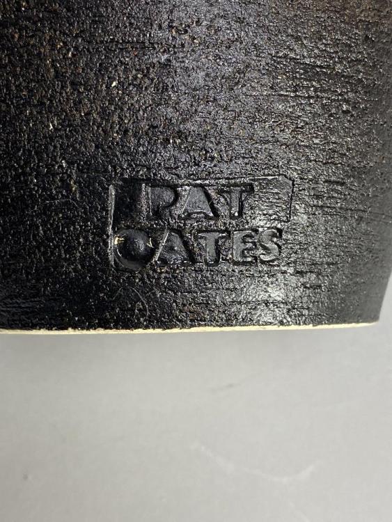 PATRICK OATES (born 1948); a stoneware bottle with incised decoration ...