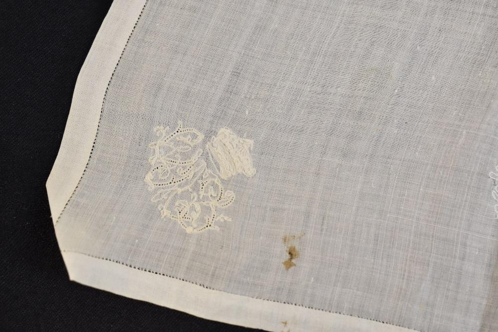 ROYAL FAMILY INTEREST; a silk handkerchief formerly belonging to King ...