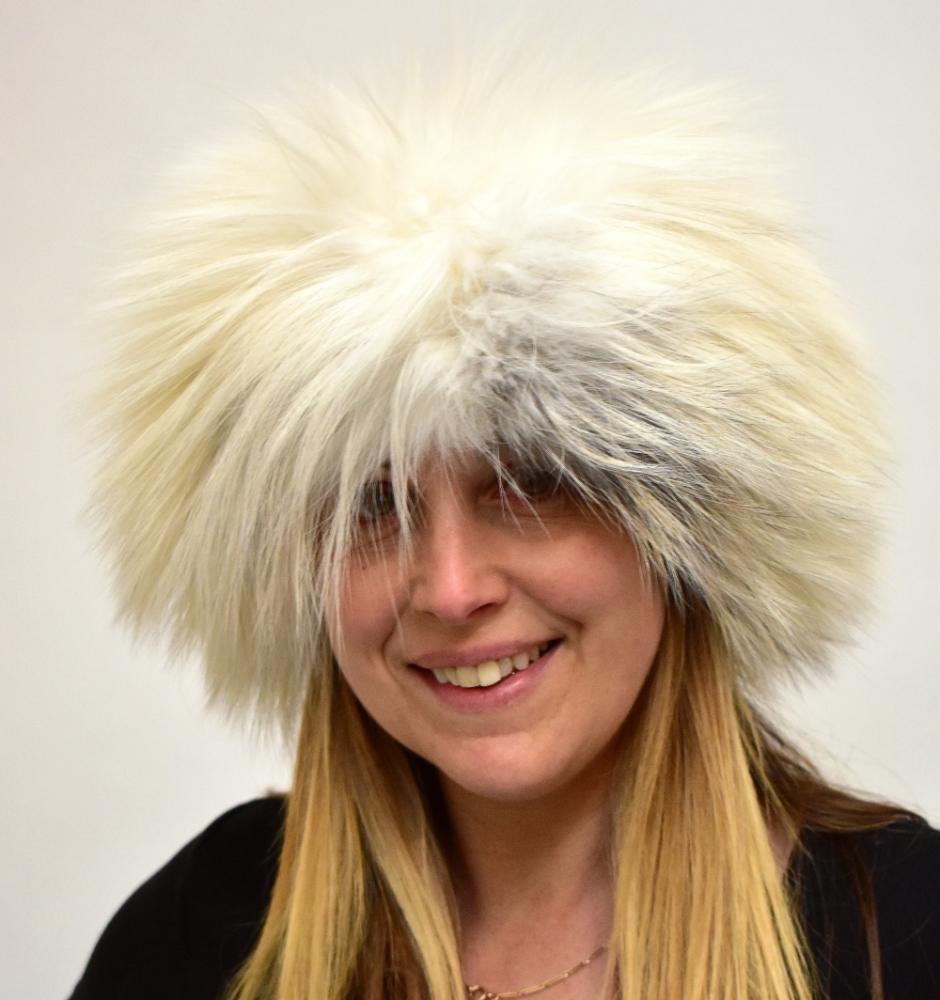 A silver white full length mink coat, labelled M & Michaels Furs of ...