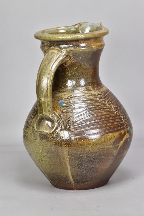 MICHAEL CASSON (1925-2003); a large salt glazed bellied jug with ...