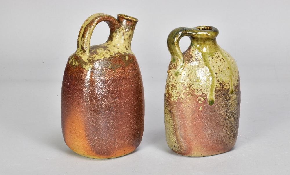 JOHN LEACH (born 1939) for Muchelney Pottery; two wood fired stoneware ...