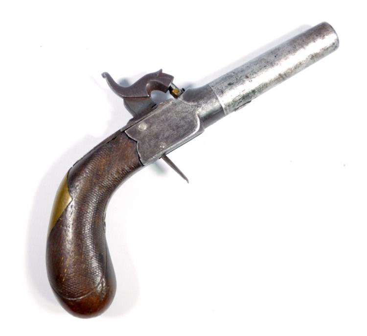 A small percussion cap pistol with - Auktionen & Preisarchiv