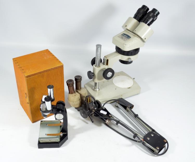 MEIJI; a 1970s binocular microscope - auctions & price archive