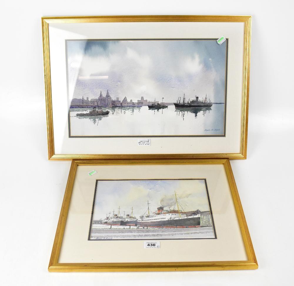 ANGELA ARGENT (British, 20th century); watercolour 'A Calm Day on The ...