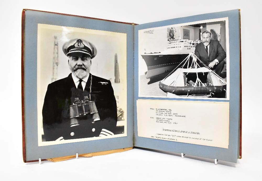An album containing ephemera relating to the Cunard White Star Line ...