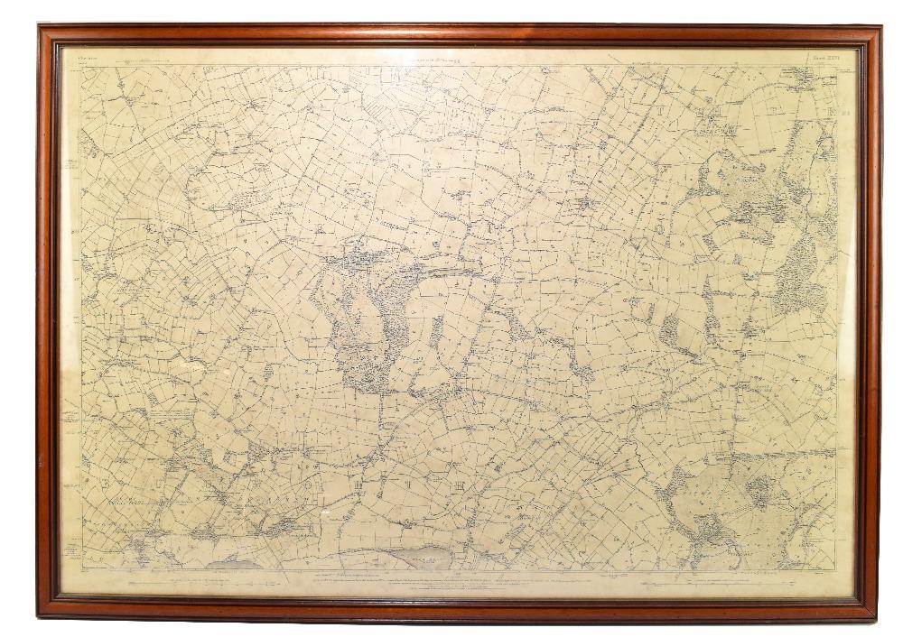 LOCAL INTEREST; a print originally taken from an Ordnance Survey map of ...
