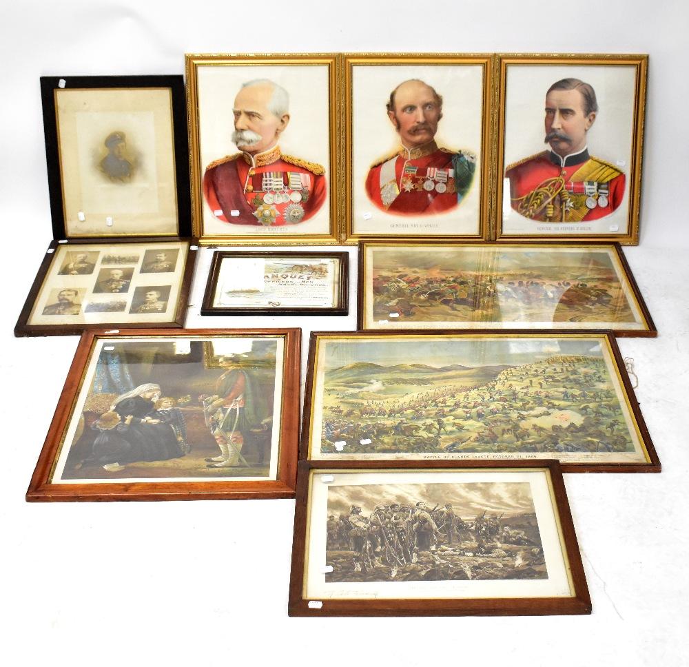 Ten various 19th century and later prints relating to the Boer War and ...