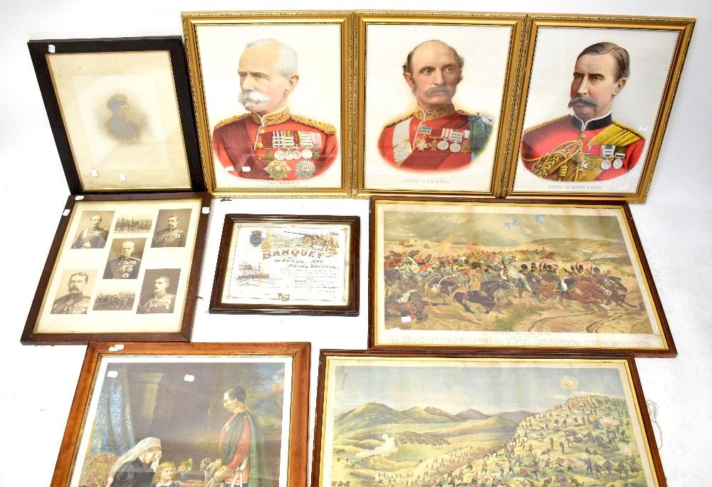 Ten various 19th century and later prints relating to the Boer War and ...