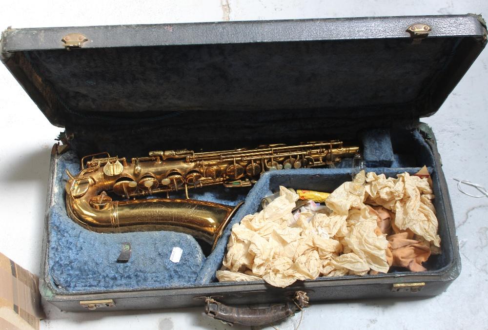 A Pan American Elkhart Ind USA tenor saxophone, serial number 1153 ...